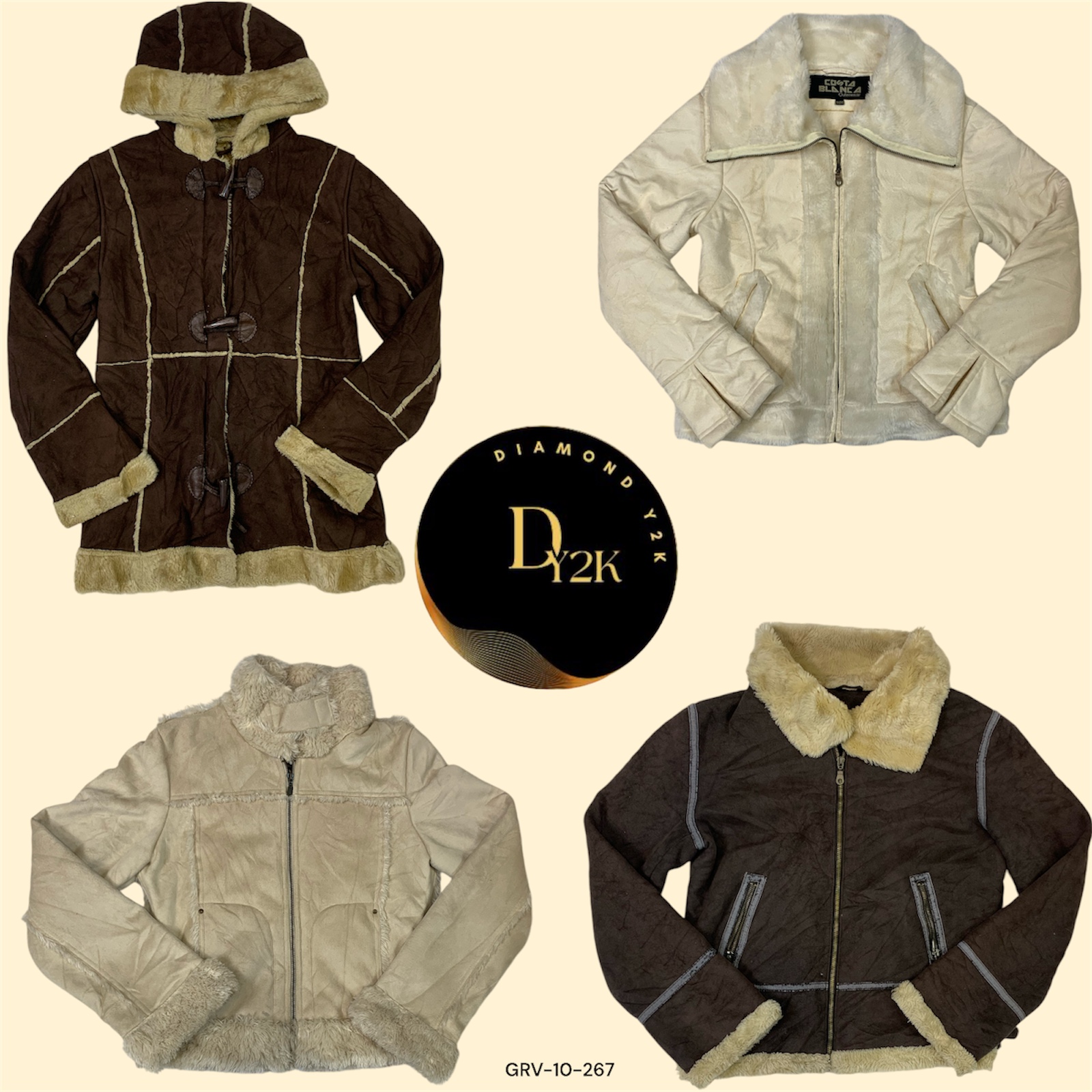 Y2K Shearling Chic: Perfect Layer for Cold Days (GRV-10-267) | Vintage ...