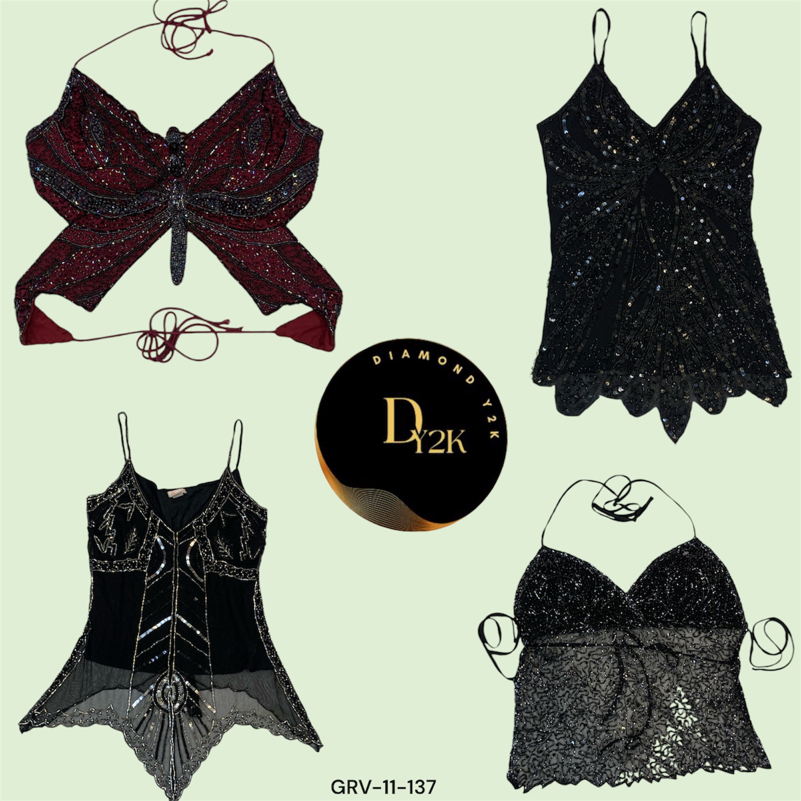 Exclusive Y2K Beaded Elegance Bundle – Iconic Style (GRV-11-137) | Vintage Wholesale Marketplace ...