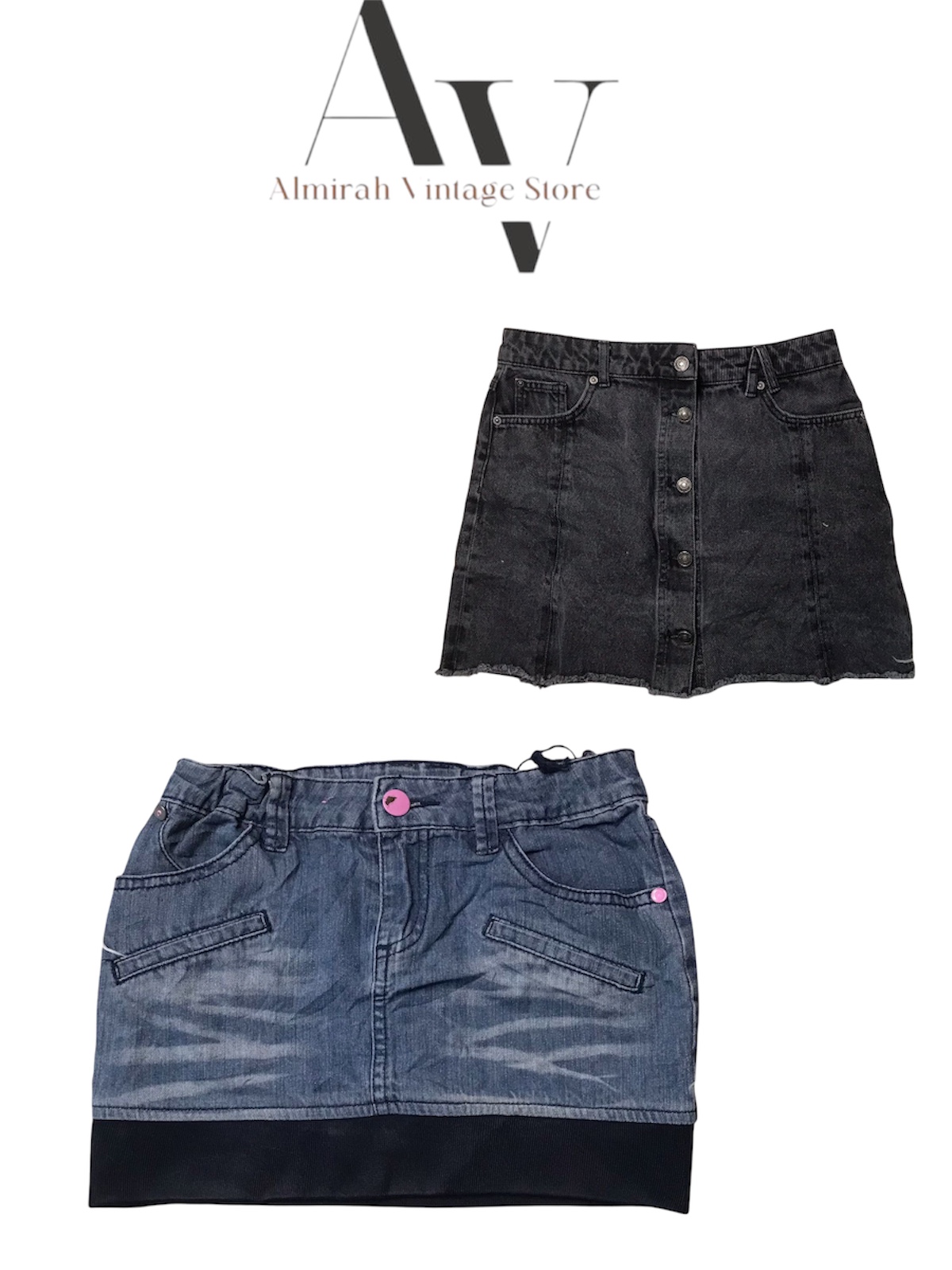 Mini and midi denim skirts | Vintage Wholesale Marketplace - Bulk ...